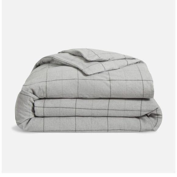 Brooklinen | Bedding | Brooklinen Flannel Duvet Cover Grey Windowpane ...